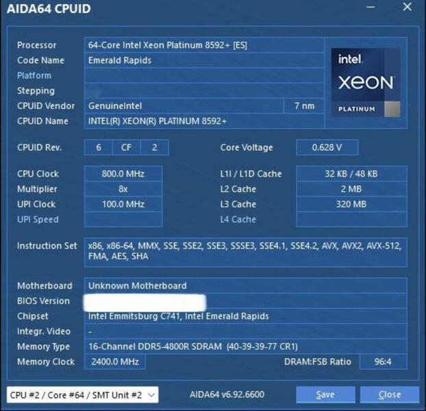 Xeon Platinum 8592+ 64-Kern-Prozessor-Benchmarks geleakt - PC Masters