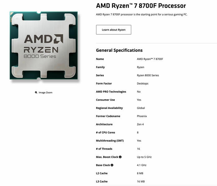 Ryzen 7 8700F und Ryzen 5 8400F werden auch hierzulande verkauft - PC ...