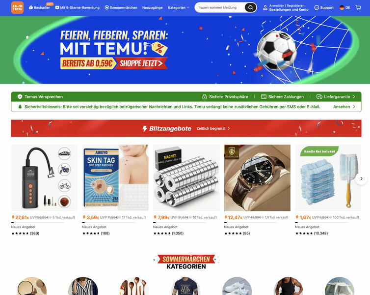 Temu und Shein bekommen Konkurrenz durch Amazon Low-Cost-Stores - PC ...